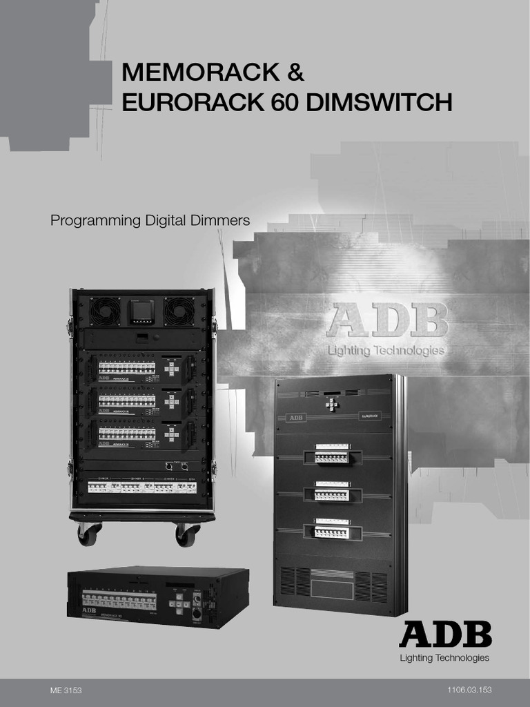 ADB Eurorack 60 Dimswitch Memorack Programming-Digital-Dimmer | PDF ...