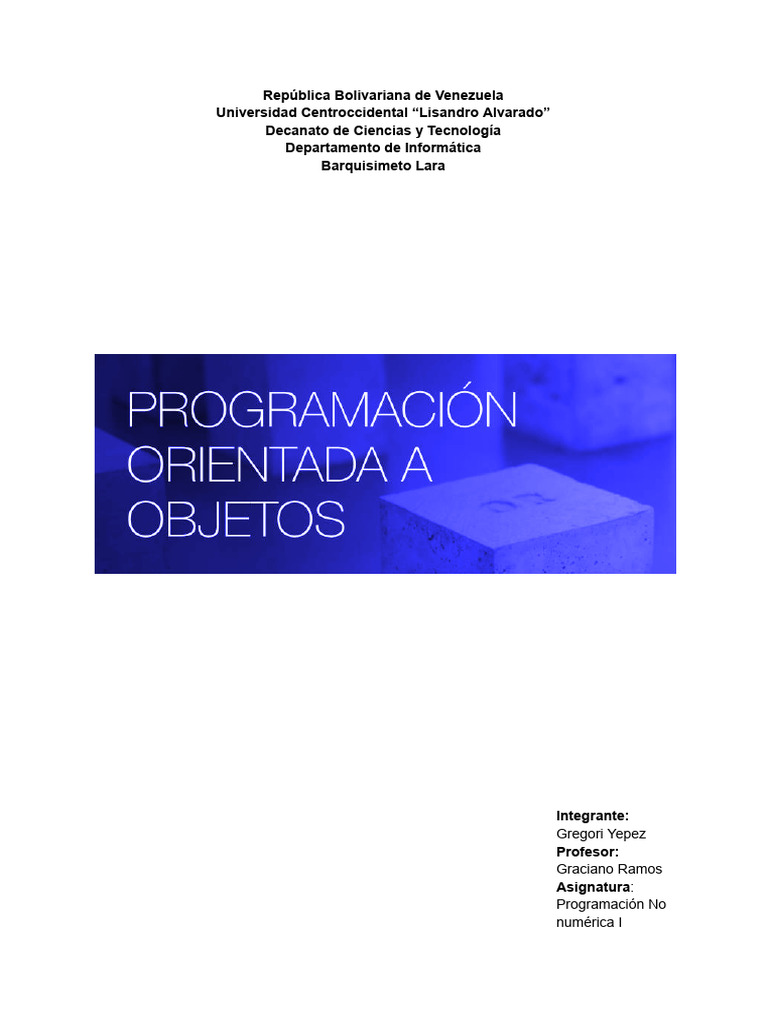 Ensayo Programacion Orientada A Objetos | PDF | Programación orientada a objetos | Herencia ...