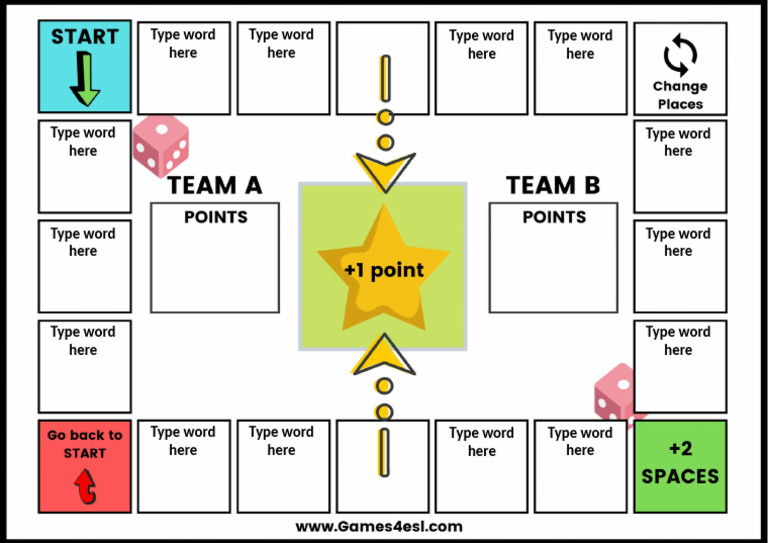 Board Game Blank Template | PDF