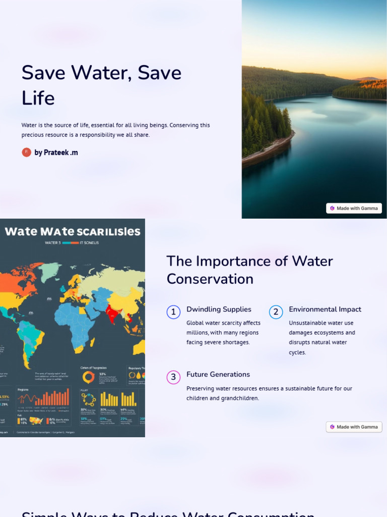 Save Water Save Life | PDF