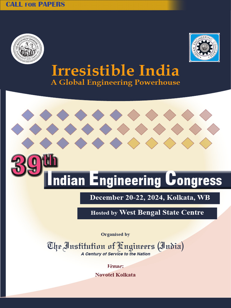 39th Indian Engineering Congress 2024 | PDF | Engineering