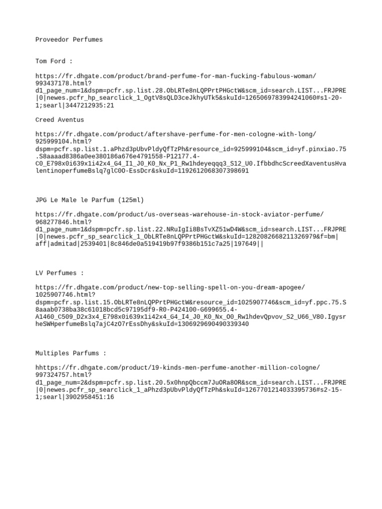 Parfums | PDF | Business