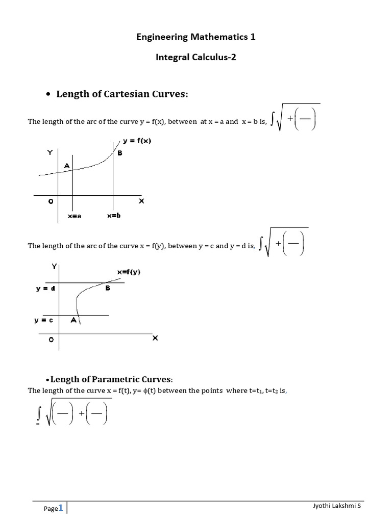 Integral Calculus - Notes 2 | PDF | Area | Curve