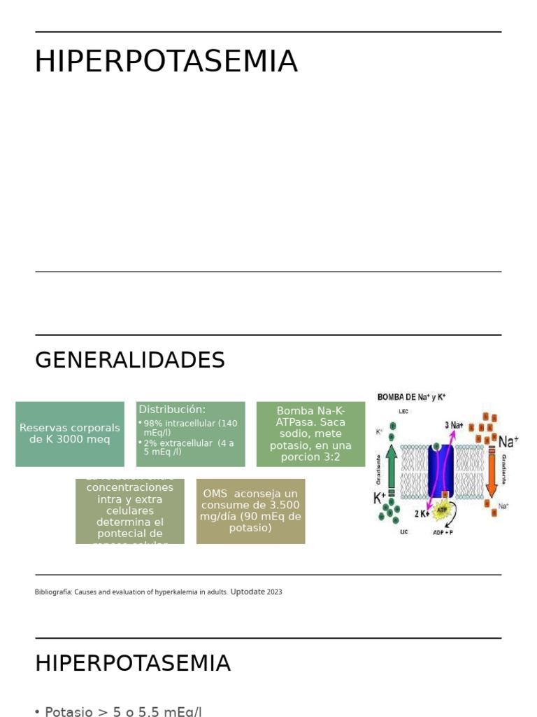 Hiperkalemia | PDF | Potasio | Química