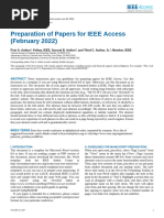 IEEE - Access Paper Template | PDF | Page Layout | Note (Typography)