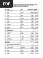 Proposed Budget For The Introduction Ceremony of Mr. Mbabazi Isaac ...