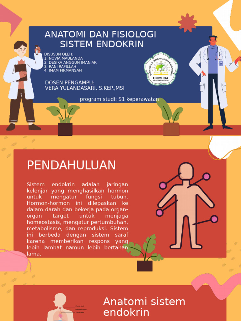 Presentasi Anatomi Dan Fisiologi Sistem Endokrin KLP 3 | PDF