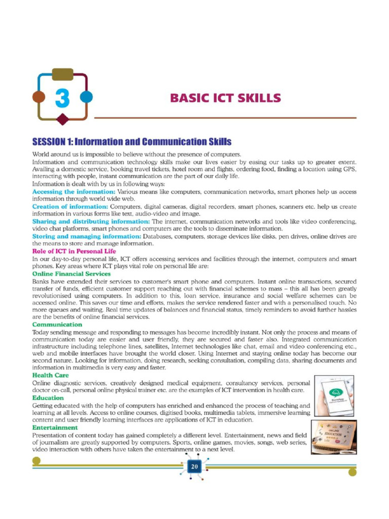 Basic ICT Skills | PDF