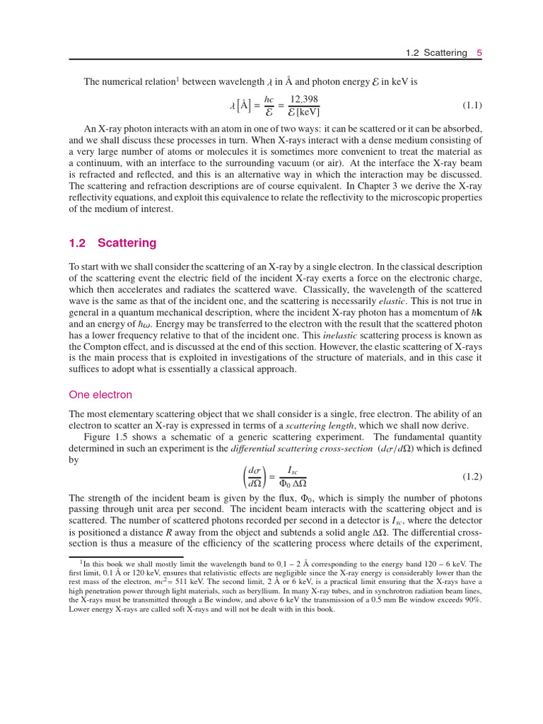 X-Rays Some Basics (Optional Reading) | PDF | Scattering | Waves