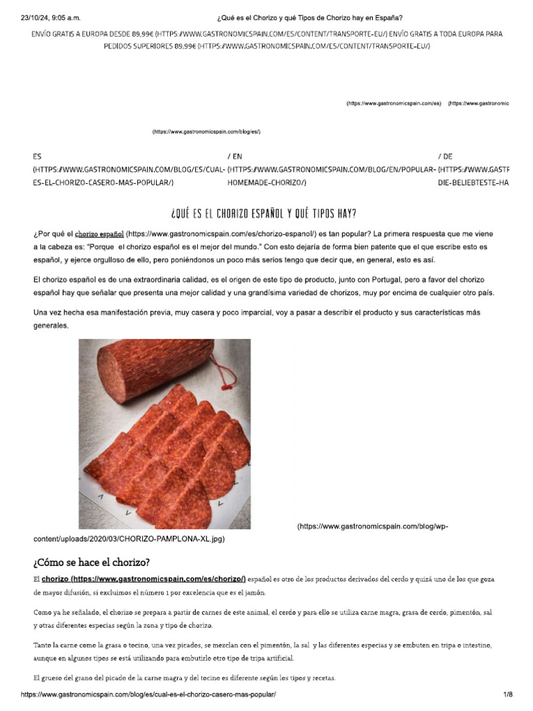 Chorizo | PDF