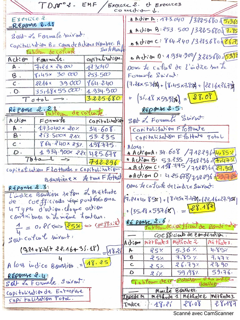 TD N° 2 La Correction (HA) ) | PDF