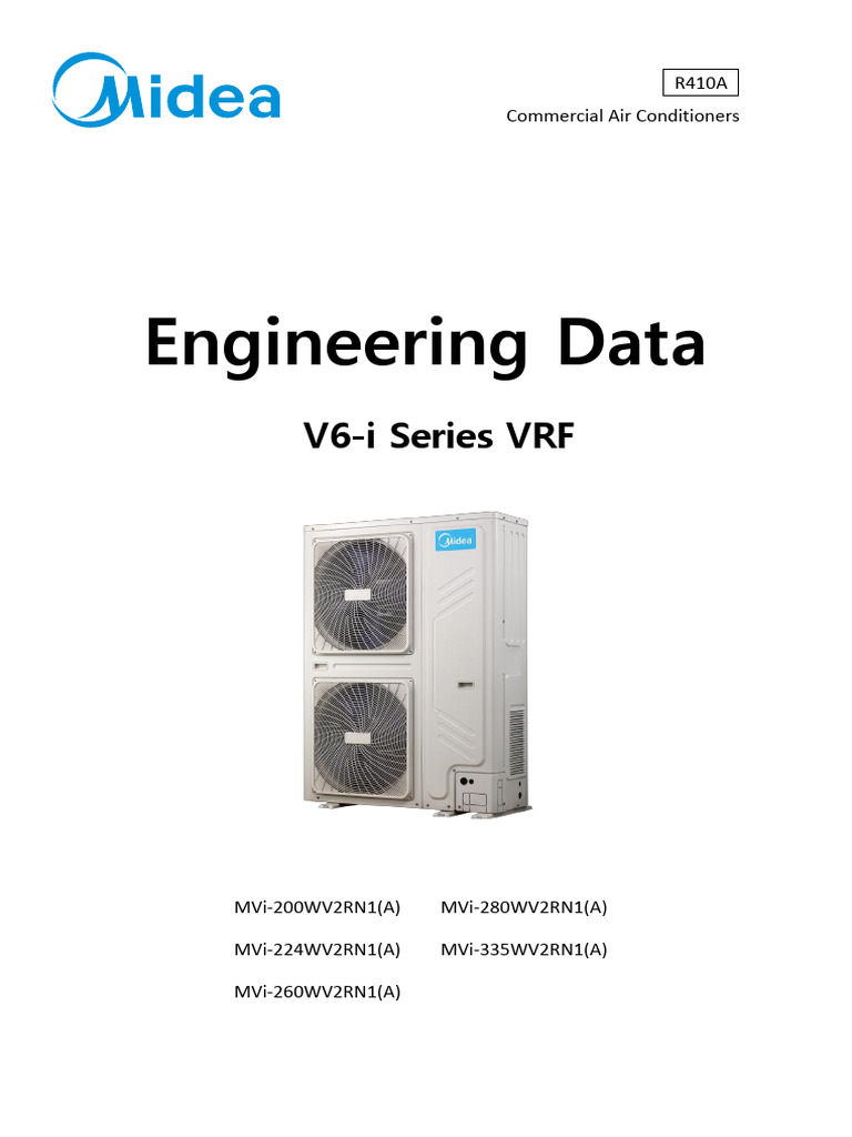 Midea Ac VRF Selection Table v6 | PDF | Heat | Power Supply