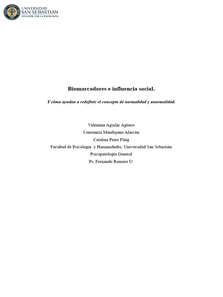Biomarcadores e Influencia Social. Y Cómo Ayudan A Redefinir El ... Biomarcadores e Influencia Social. Y Cómo Ayudan A Redefinir El ...