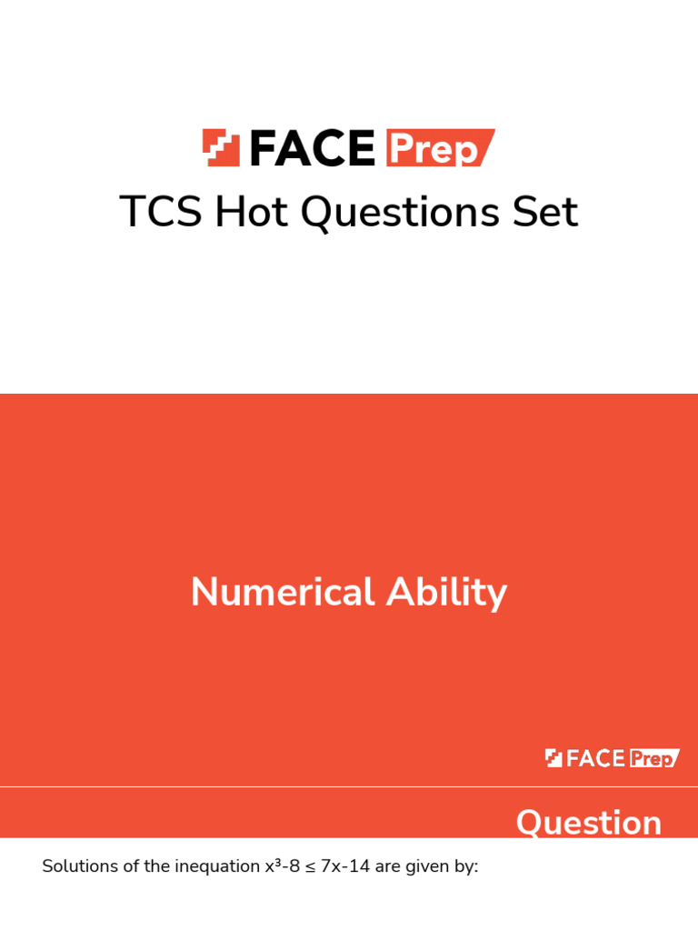 TCS NQT - Hot Questions Set | PDF | Cats
