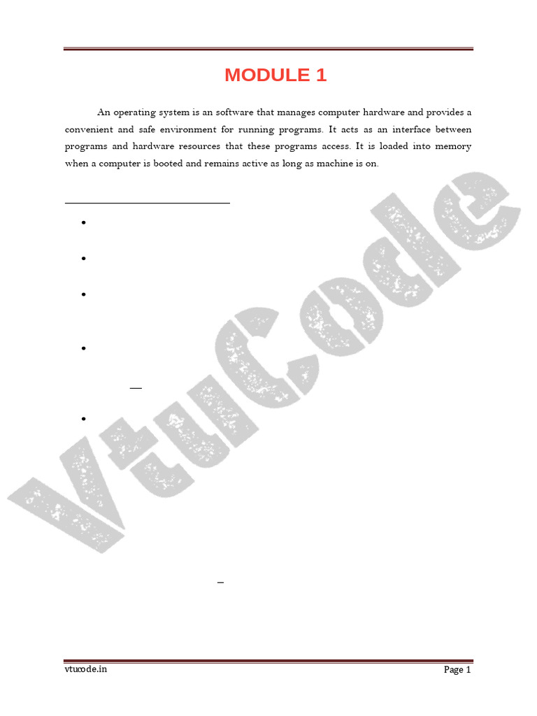 @vtucode - in BCS515C Module 1 PDF | PDF | Operating System | Shell (Computing)