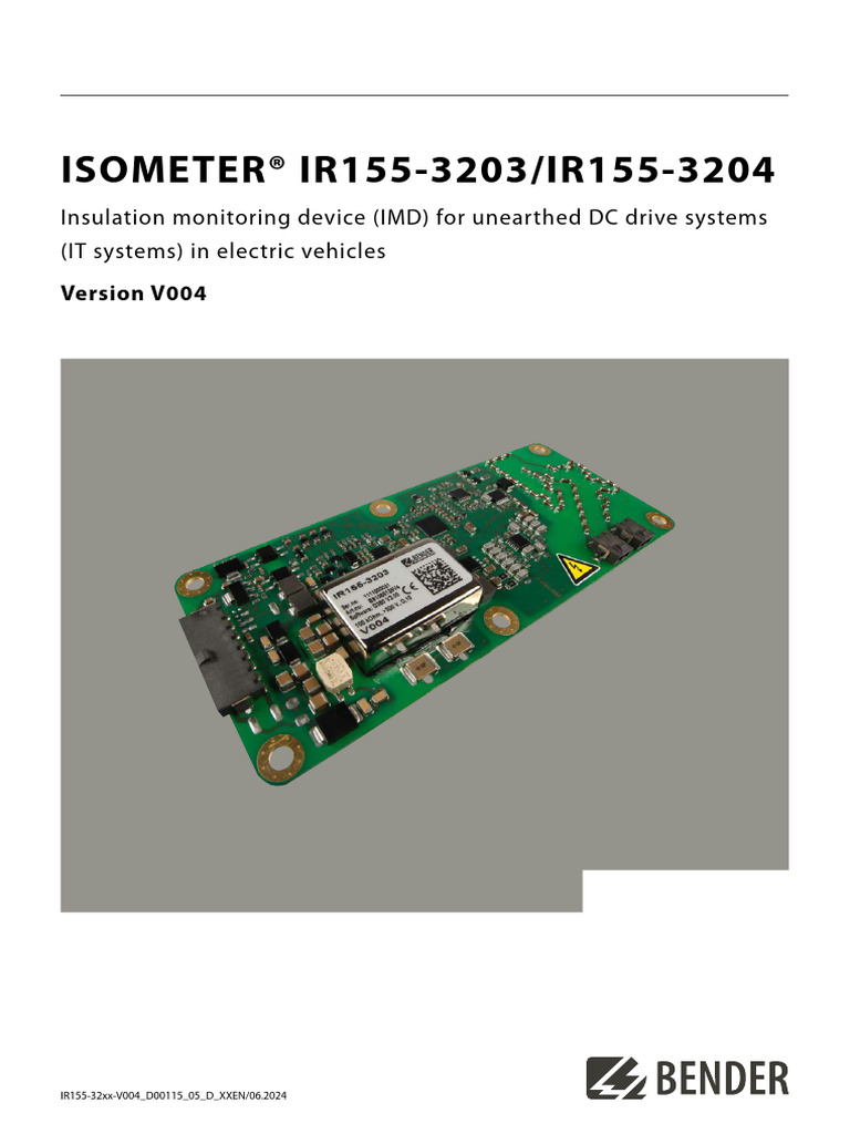 Isometer® Ir155-3203/ir155-3204 | PDF | Alternating Current ...