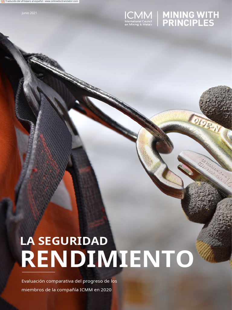 Benchmarking Safety Data 2020.af - Es | PDF | Minería | Evaluación