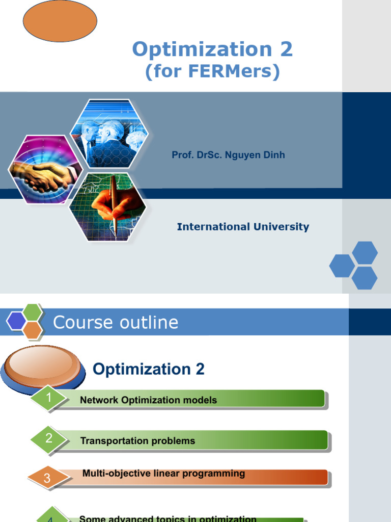 Optimization Course Outline | PDF