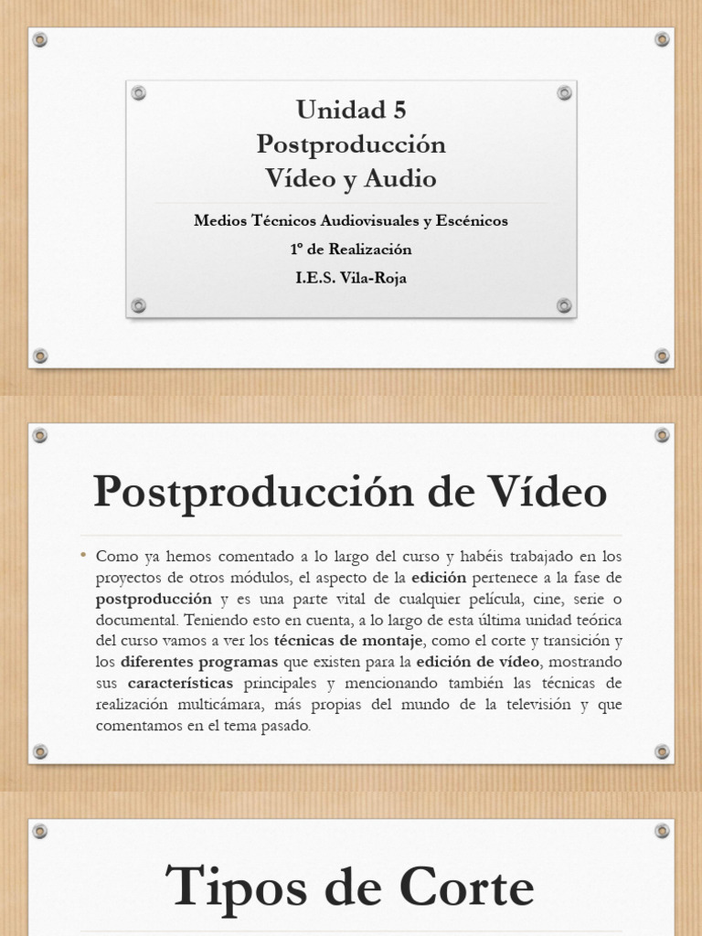 Técnicas de Postproducción Audiovisual | PDF | Sonido | Micrófono
