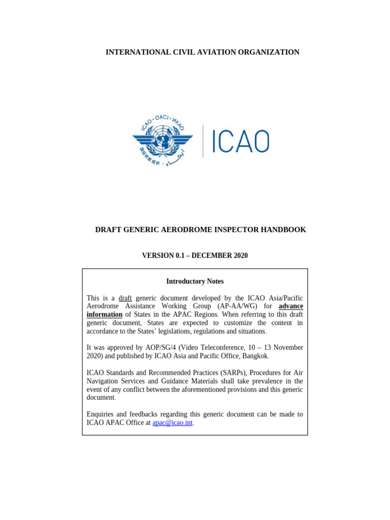 Draft Generic AD Insp Handbook | PDF | Federal Aviation Administration ...