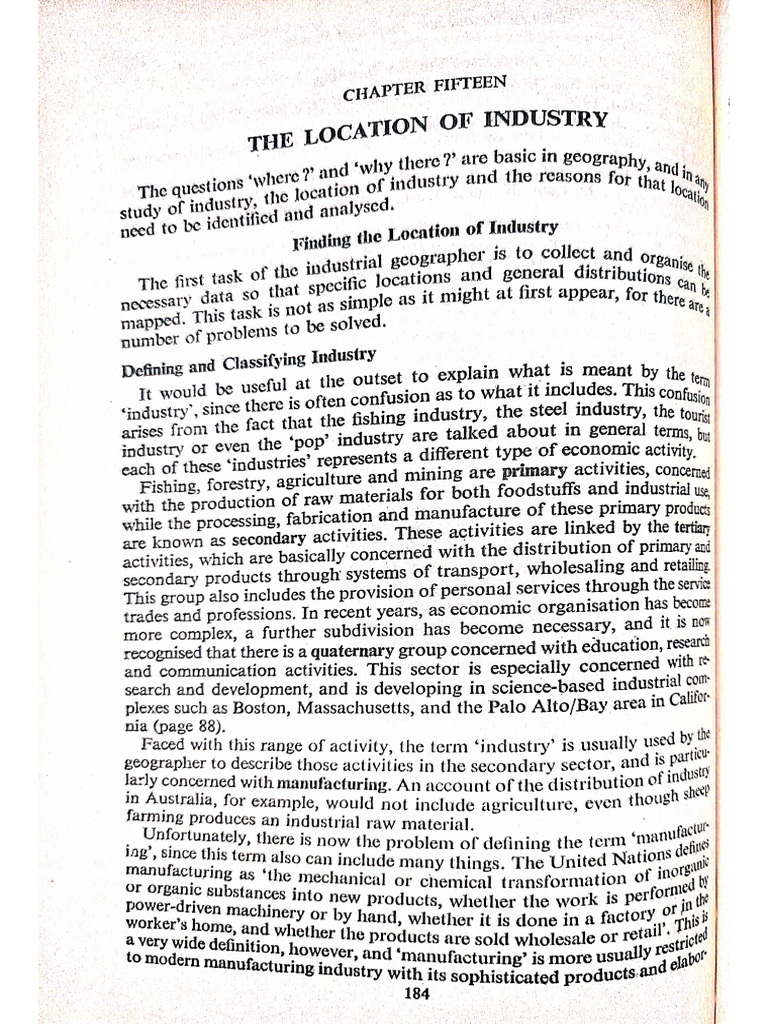 Industrial Location Theory by Rupa Made Easy | PDF