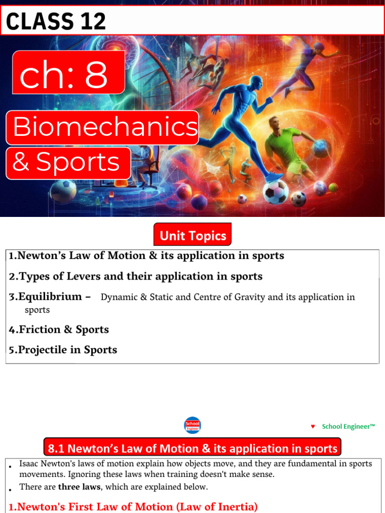 Chapter 8 physical education class 12 best notes | PDF | Friction | Lever