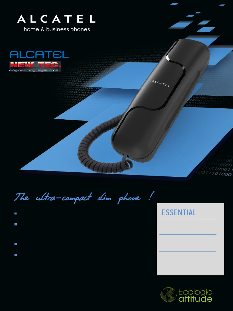 Alcatel Phones T0X Features en | PDF | Telecommunications | Telephony