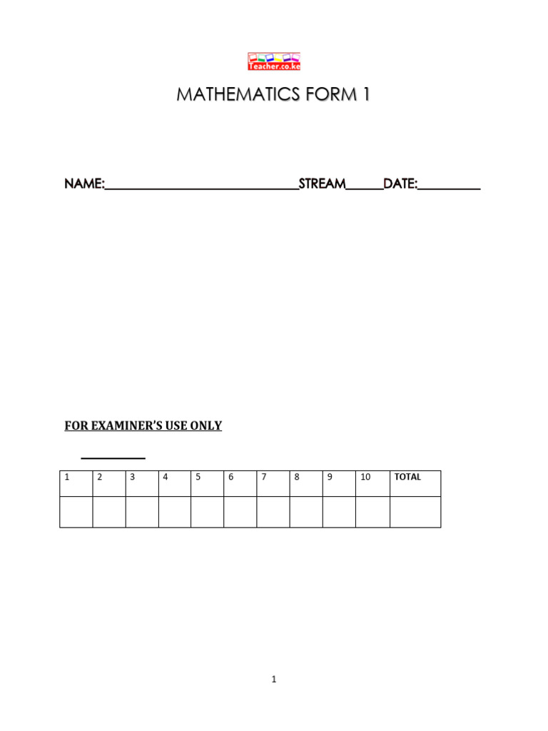 MATH F1 QS Term 2 Opener 2023 Teacher - Co - Ke | PDF | Area | Mathematics