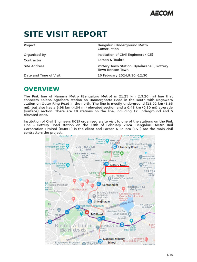 Site Visit-Overview-V4 | PDF | Tunnel | Rapid Transit