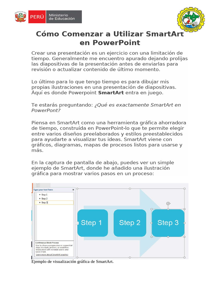 Cómo Usar SmartArt en PowerPoint | PDF | Microsoft PowerPoint | Ventana (informática)