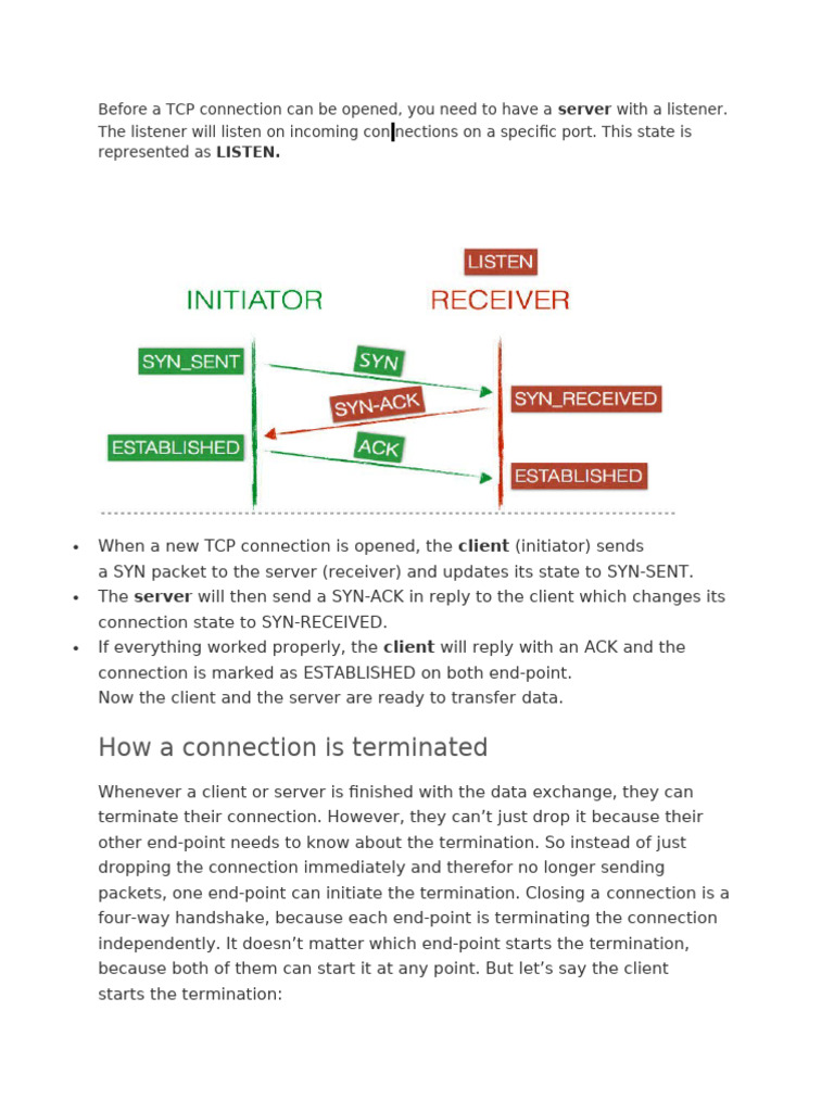 TCP satate diagram | PDF | Transmission Control Protocol | Network Architecture