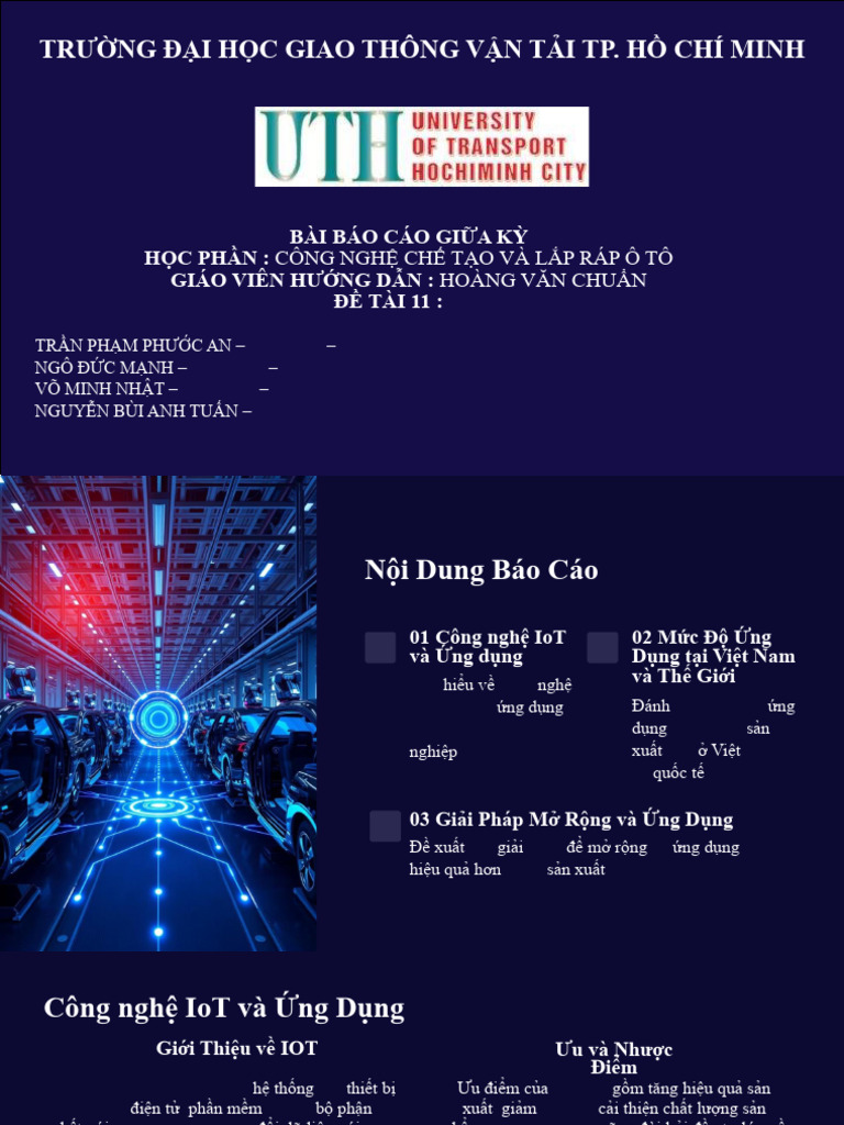 Bài Báo Cáo Nhóm 5 - IOT | PDF