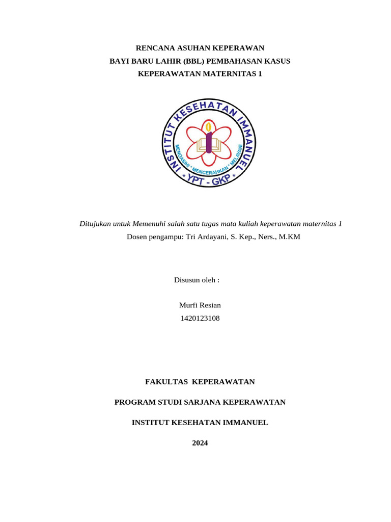 RTM 1 KEL 5 A MATERNITAS1 TGL 17 Okt 2024 | PDF