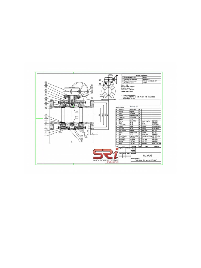 8 X 150 Ball Valve. Data Sheet. | PDF