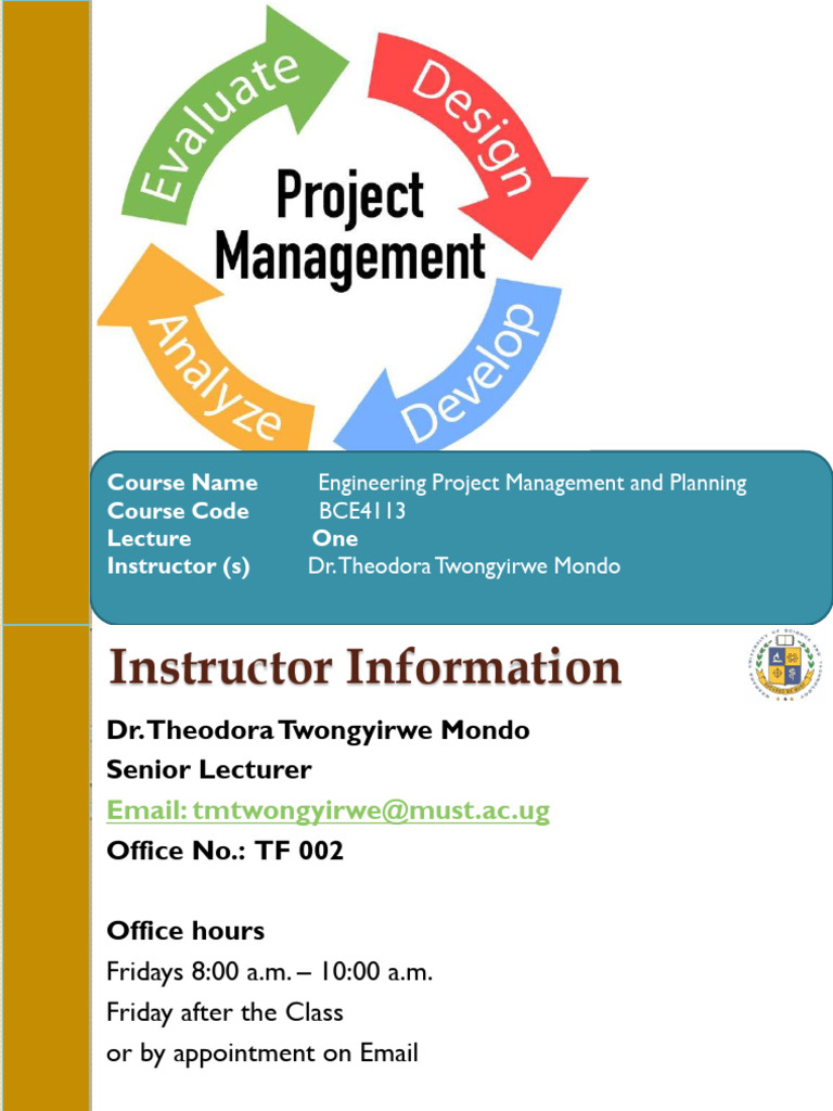Course Overview of Engineering Project Management - Version - 2.0 | PDF ...