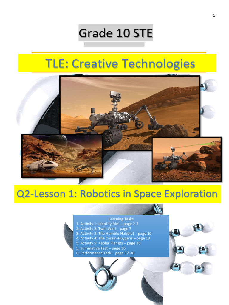 Q2 Activity Sheet | PDF | Voyager Program | Hubble Space Telescope