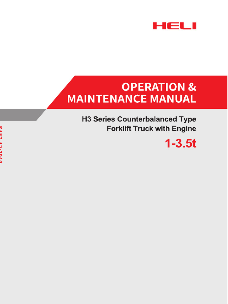 S187!12!2019 Operation & Maintenance Manual (English) | PDF