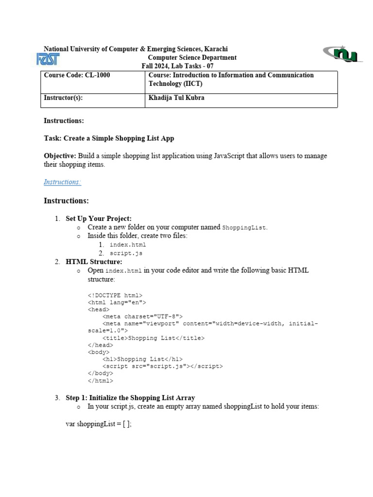 lab task7 | PDF | Java Script | Application Software lab task7 | PDF | Java Script | Application Software