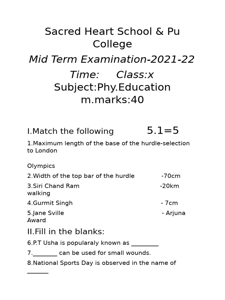 PT Question Paper | PDF | Travel | Science & Mathematics