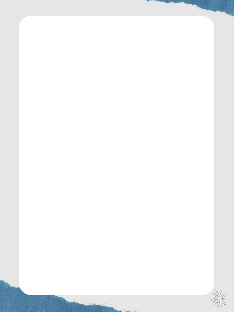 Blue White Torn Paper Pager Border | PDF