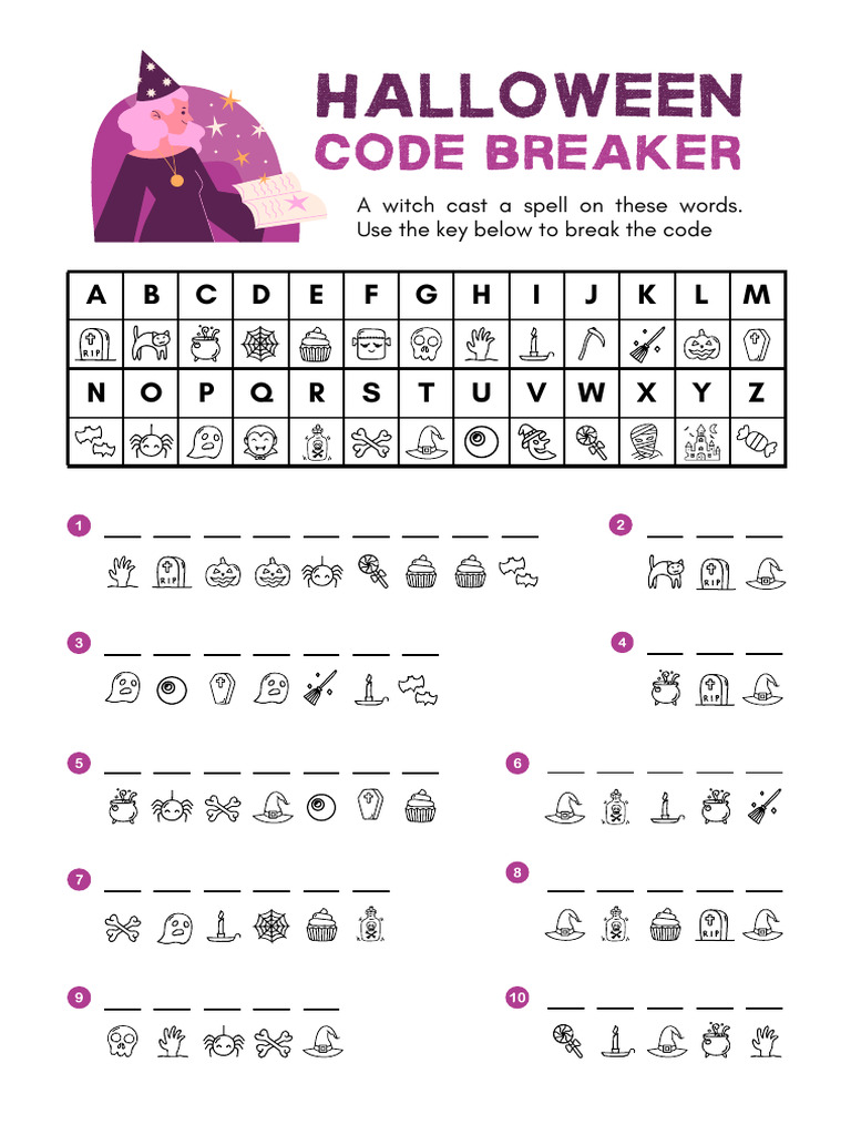 Halloween Code Breaker Puzzle | PDF
