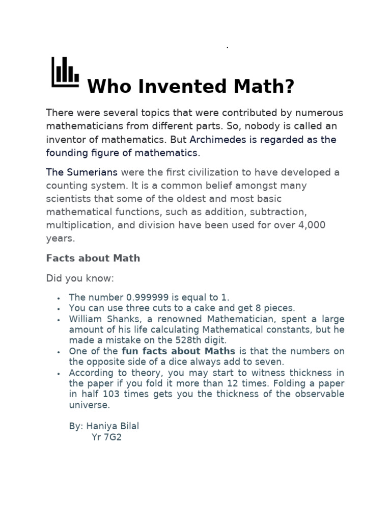 Who Invented Math | PDF