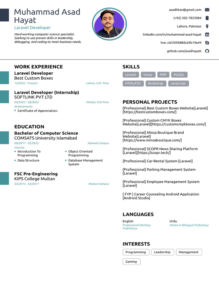 Laravel Developer | PDF | Software Development | Computing