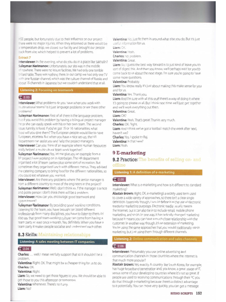 Audio Script U9-12 | PDF