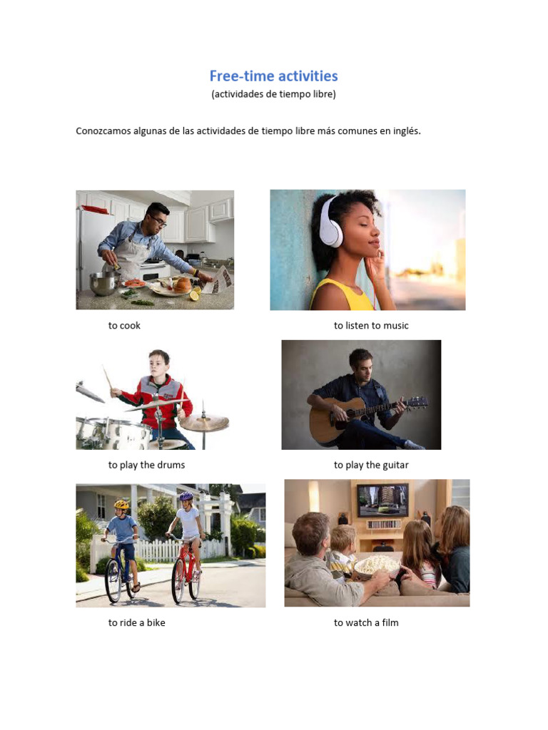 Free-Time Activities | PDF