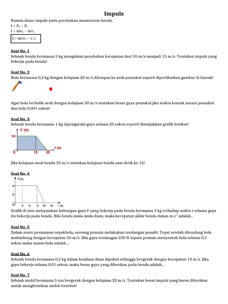 Impuls Dan Momentum | PDF