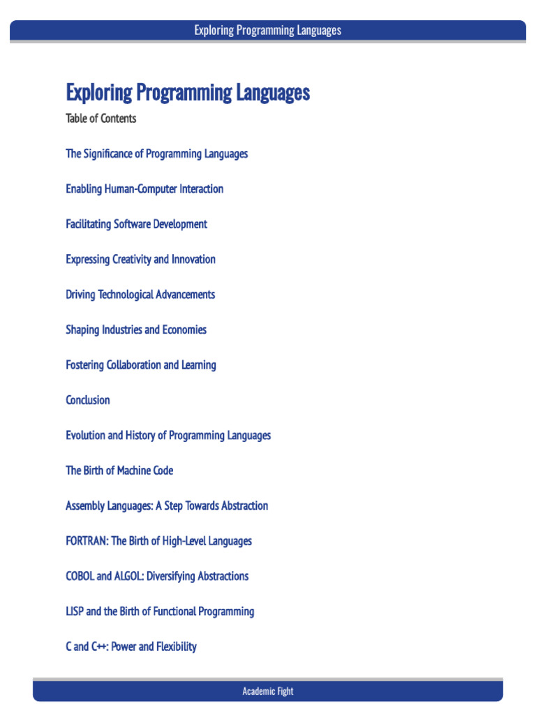 Exploring Programming Languages 64ea28d1 | PDF | Computer Programming ... Exploring Programming Languages 64ea28d1 | PDF | Computer Programming ...
