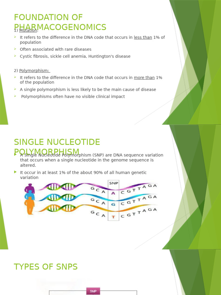 Pharmaco Genomics | PDF | Single Nucleotide Polymorphism | Pharmacogenomics