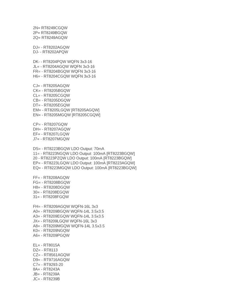 Codigos Remplazos y Compatibles | PDF | Computer Hardware | Integrated Circuit
