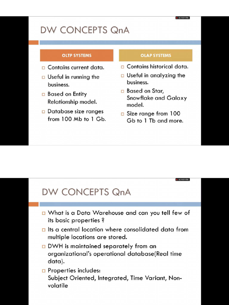 Data Warehouse Concepts | PDF